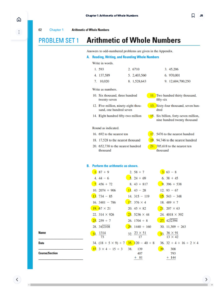 Chapter 1 Homework | PDF