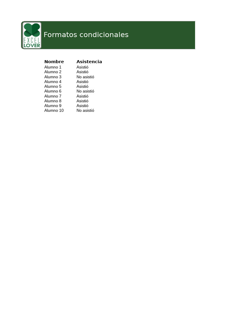 Formatos Condicionales | PDF