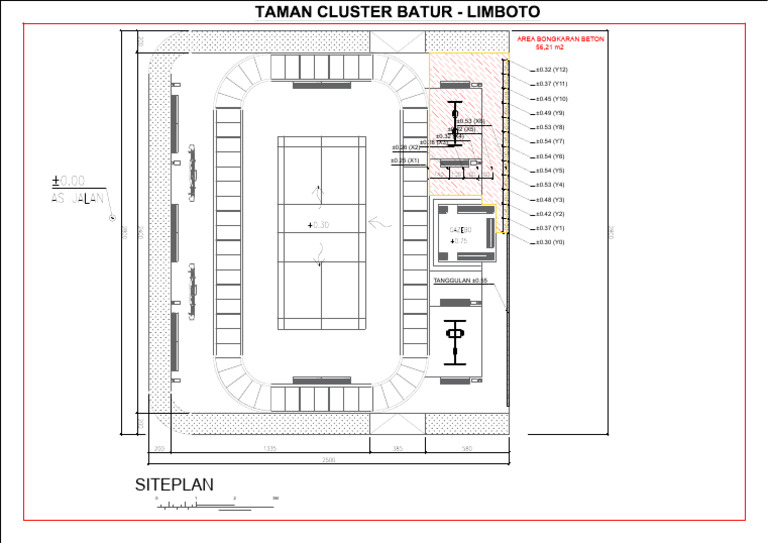 03 Sept Taman Cluster Telaga (Cek Elevasi Lantai) Area Bongkar Beton | PDF