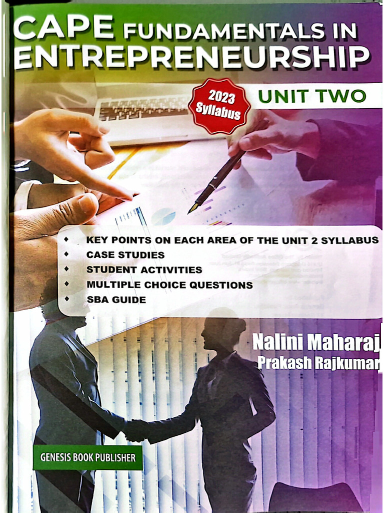 Entrepreneurship Unit 2 Book | PDF