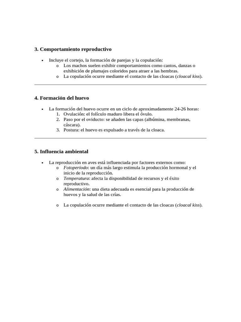 La Fisiología de La Función Reproductora en Aves Es Un Proceso Complejo ...
