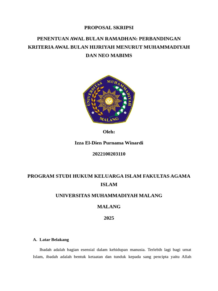 Proposal Skripsi | PDF