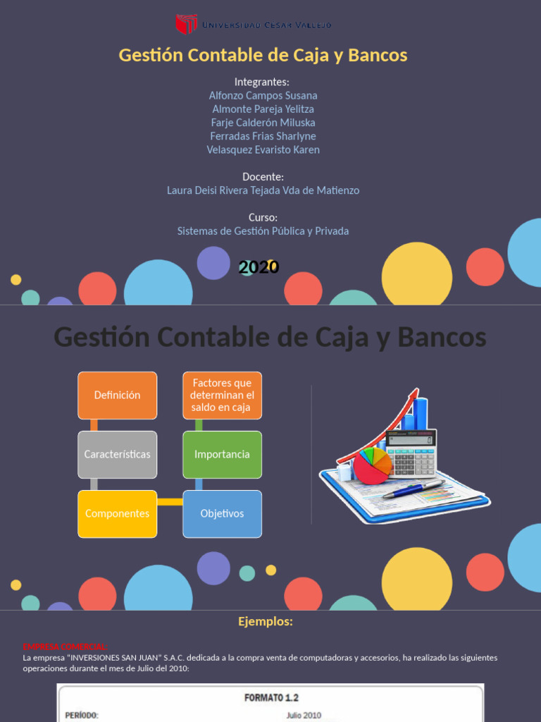 Gestion Contable de Caja y Bancos Expo | PDF