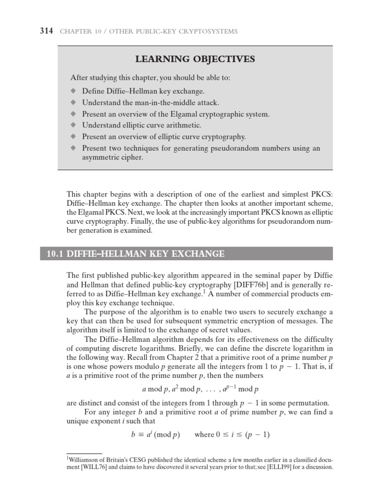 Diffie-Hellman Key Exchange | PDF | Cryptography | Public Key Cryptography