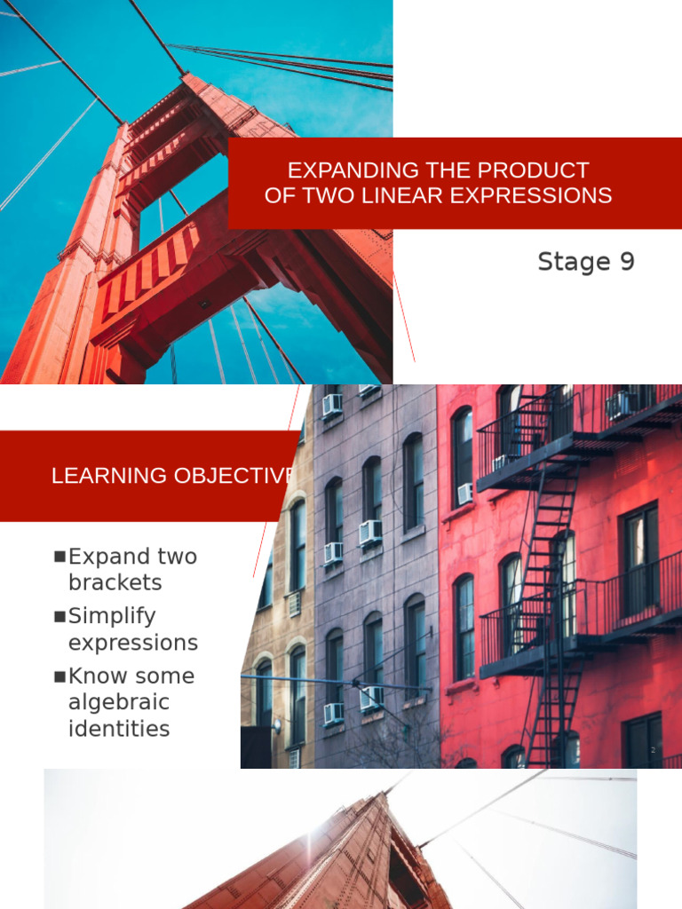 2.4 Expanding The Product of Two Linear Expressions | PDF