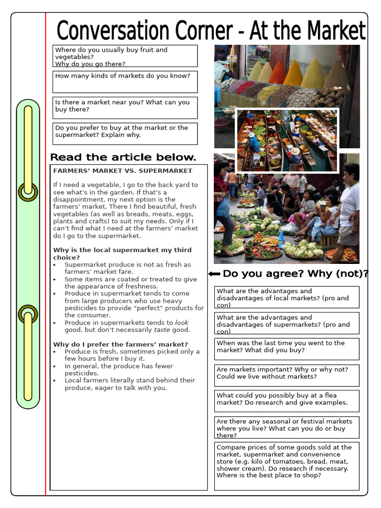 Farmers' Market vs. Supermarket Comparison | PDF | Farmers' Market ...