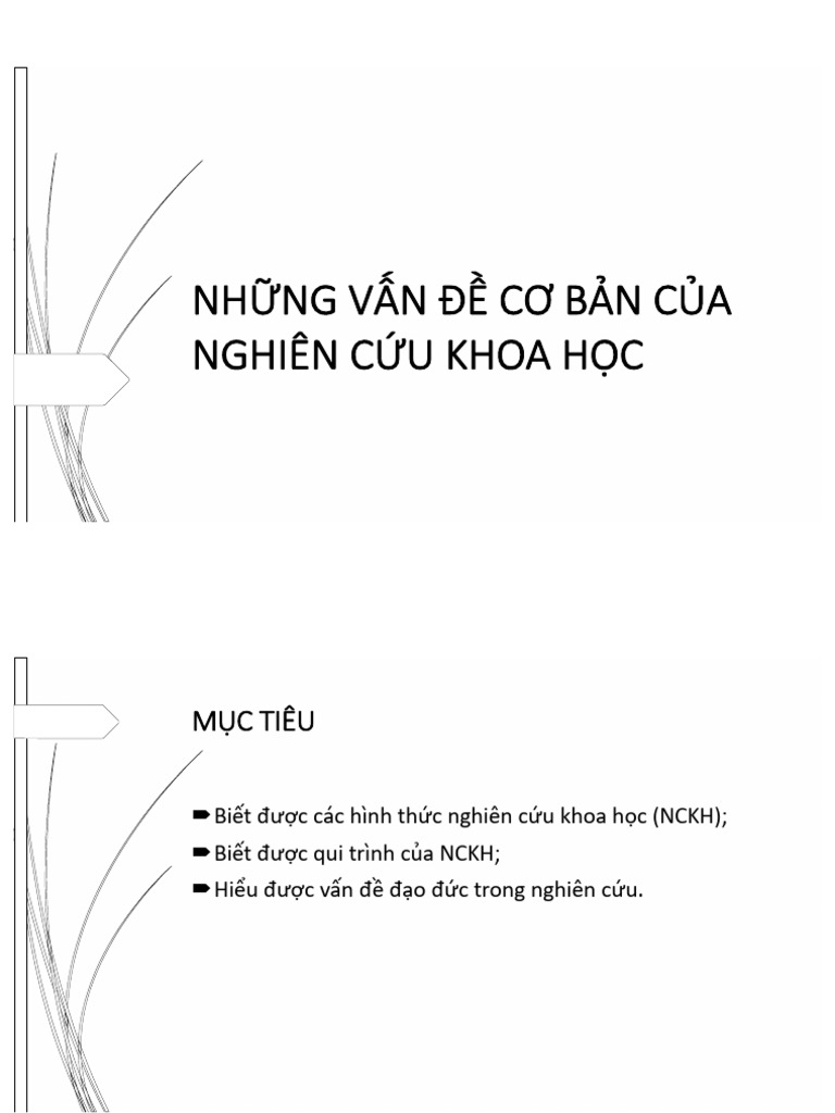 C1 Nhung Van de Co Ban Cua NCKH | PDF