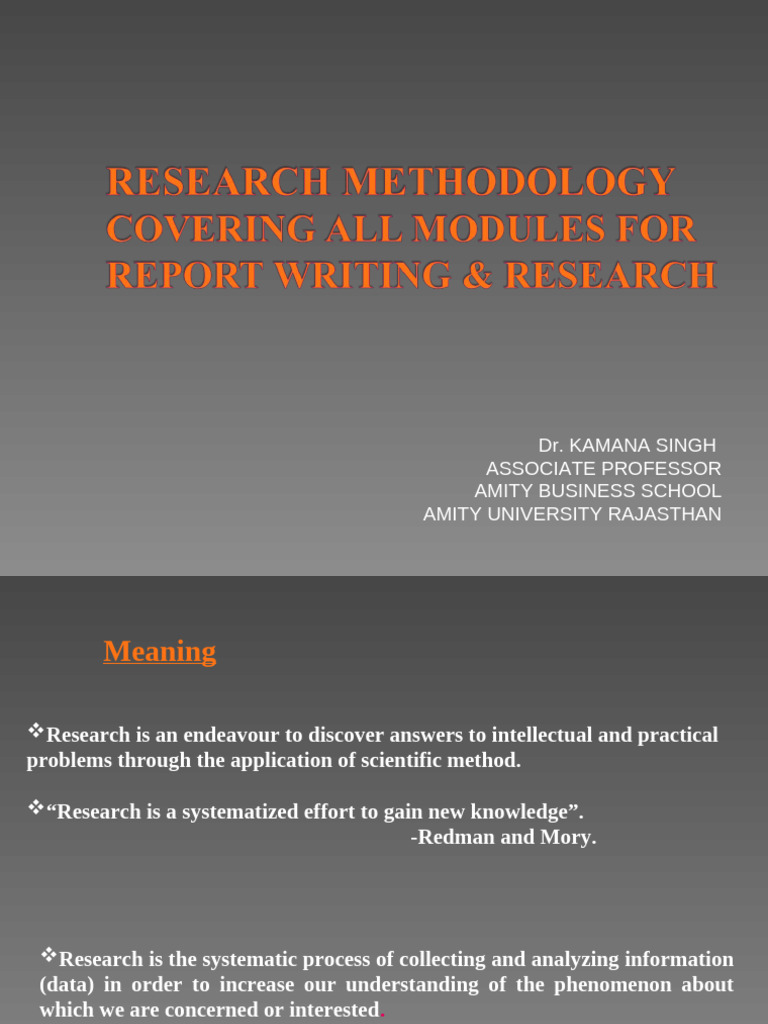 Researchmethodology-Class Notes All Modules | PDF | Hypothesis ...
