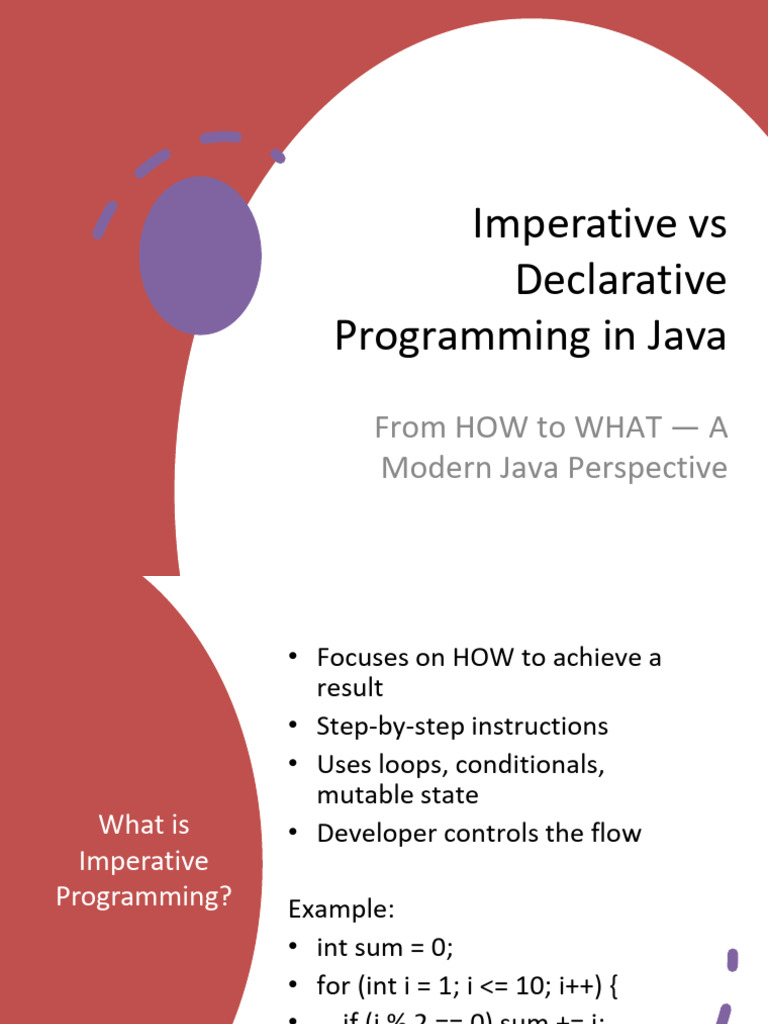 Imperative Vs Declarative - Mastering Art of How Vs What | PDF