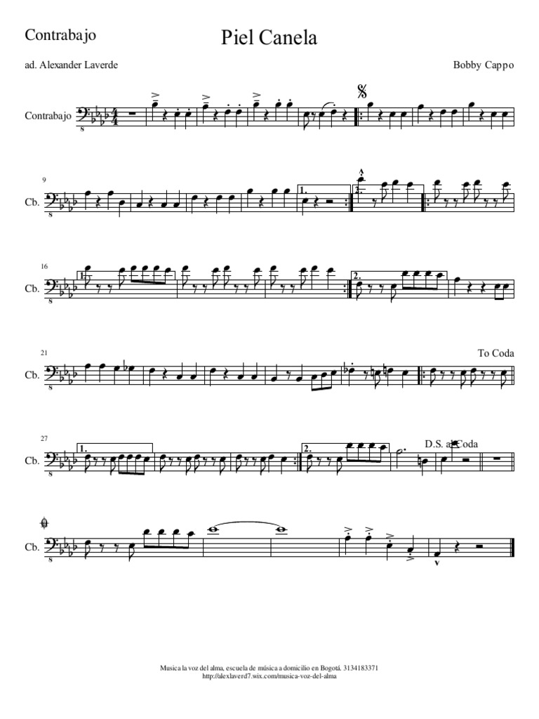 Clases de Contrabajo en Bogotá | PDF