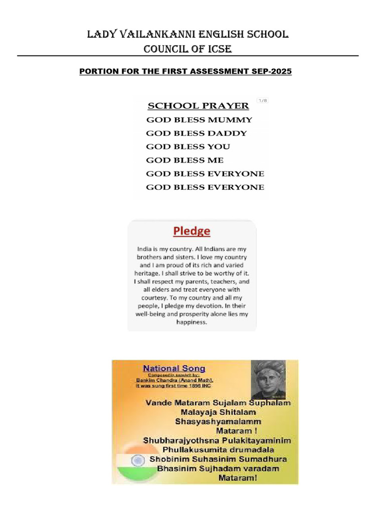 Portion For First Assessment 2025 | PDF
