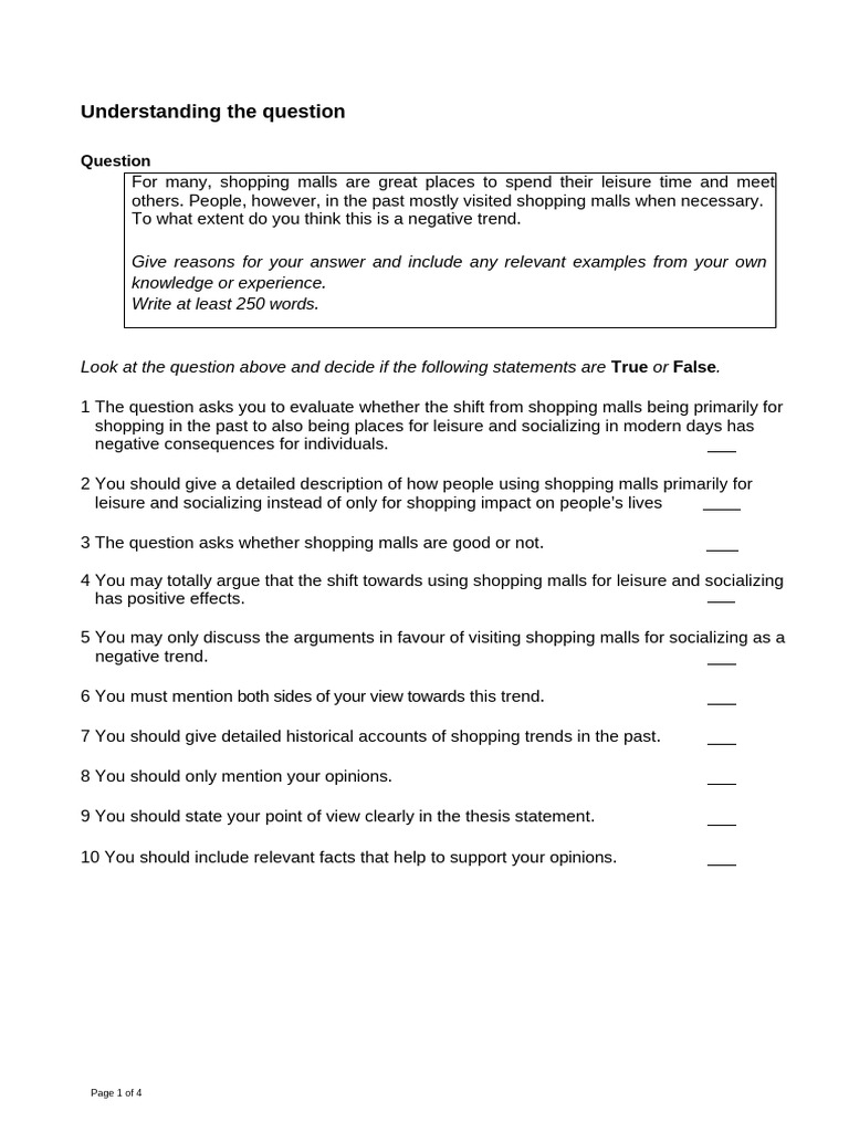 Writing Task 2 Developing Arguments | PDF | Argument | Experience