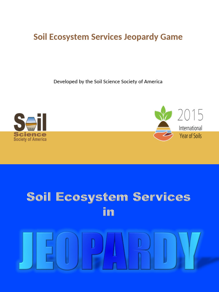 Jeopardy | PDF | Soil | Plant Nutrition