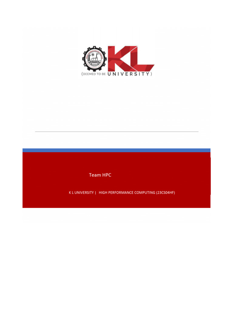 High Performance Computing Lab Workbook | PDF | Computer Cluster ...