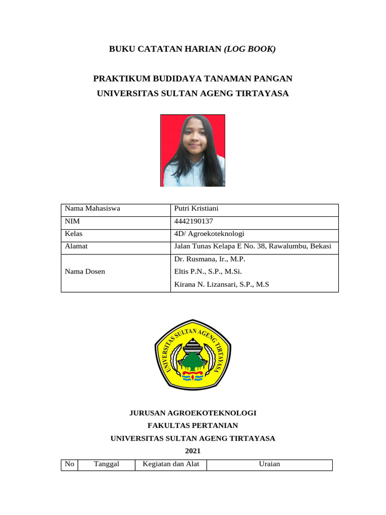 Format Logbook Prak - Btp. | PDF