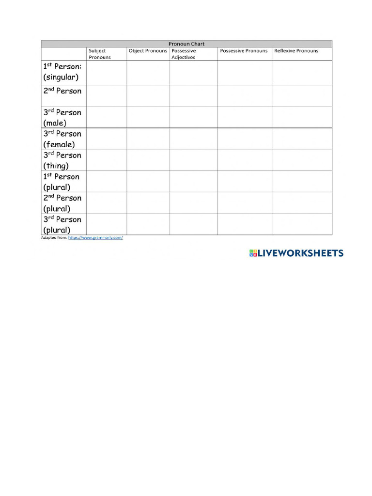 Pronoun Exercise | PDF