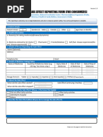 Canada Adverse Drug Reaction Reporting Form | PDF | Adverse Effect ...