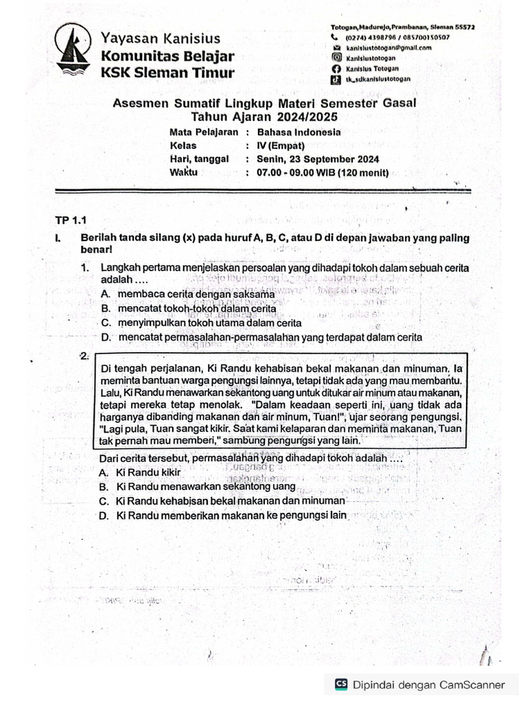 Bhs Indo Kelas 4 | PDF