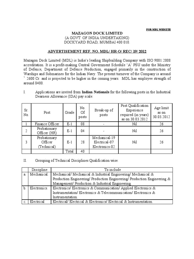 For MDL Website Ad. 192003 | PDF | Human Resource Management | Welfare