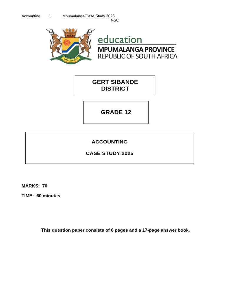 Case Study Gr12 Qp | PDF | Expense | Salary