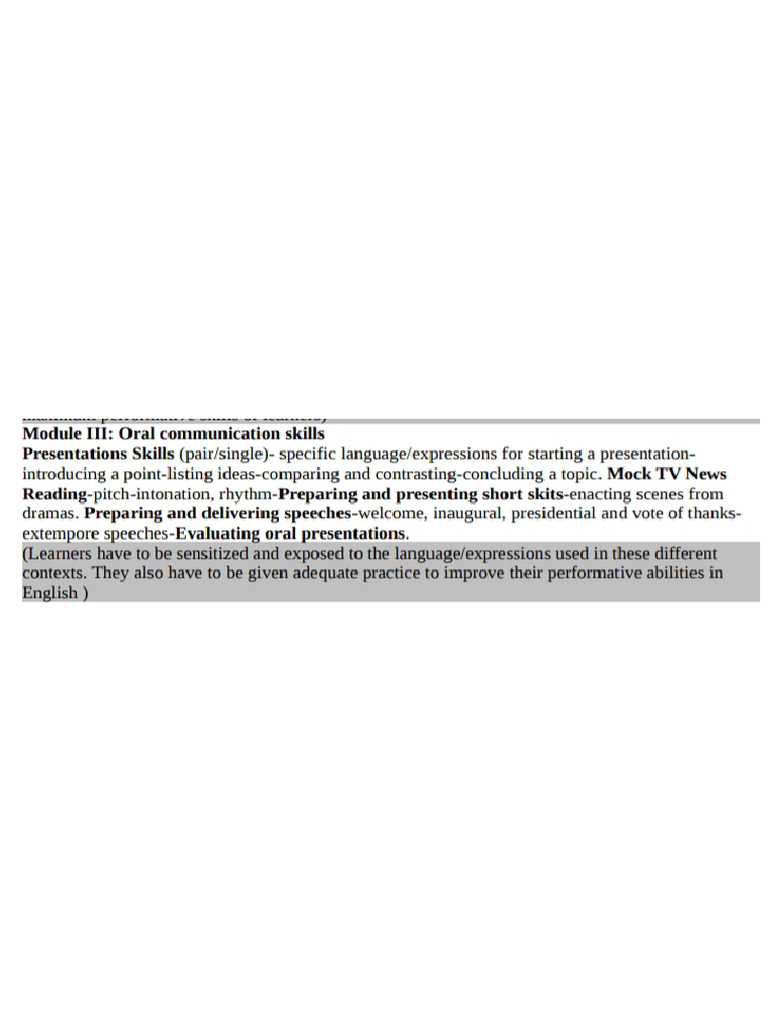 Communication Skills Module 3 | PDF