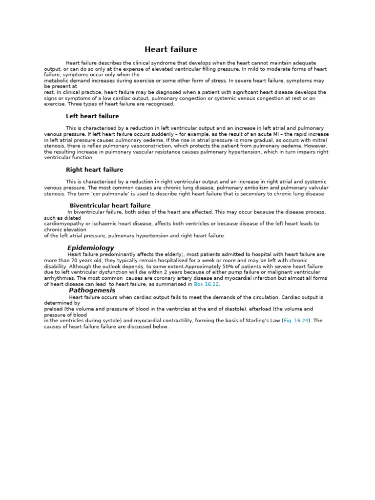 Understanding Heart Failure Types and Management | PDF | Heart Failure ...