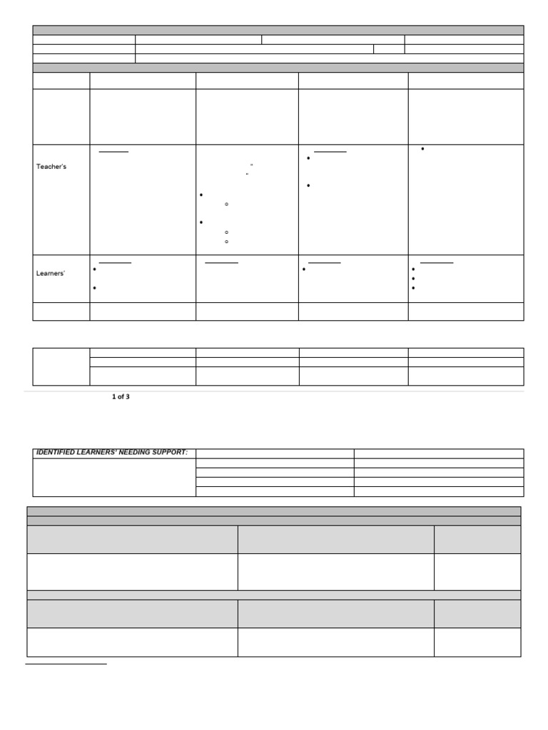 Grade 9 Technology Lesson Plan Term 1 | PDF | Educational Technology ...