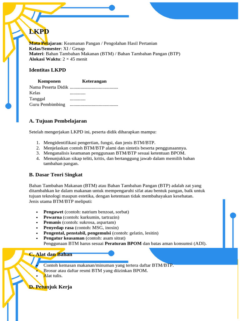 Lkpd Btm New | PDF