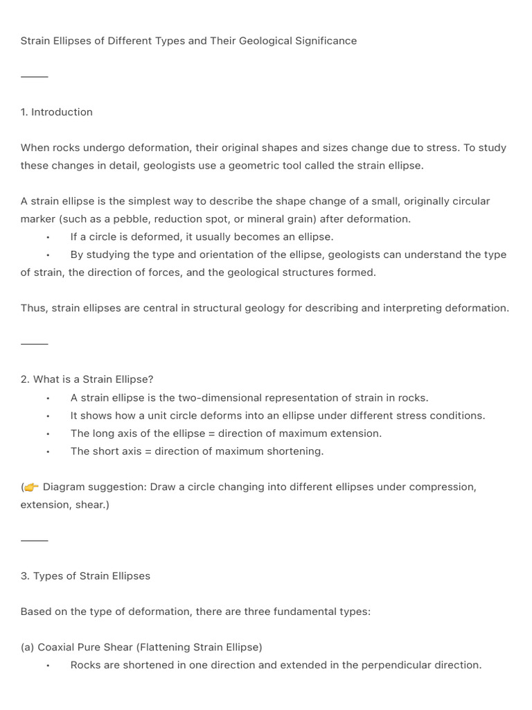 Geological Significance of Strain Ellipses | PDF | Structural Geology ...