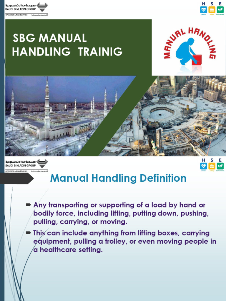 Manual Handling Safety Training Guide | PDF