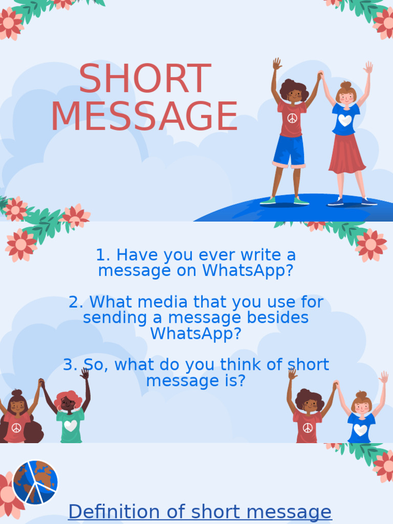 Understanding Short Messages in English | PDF