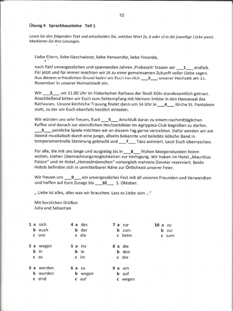 4 Sprachbausteine | PDF