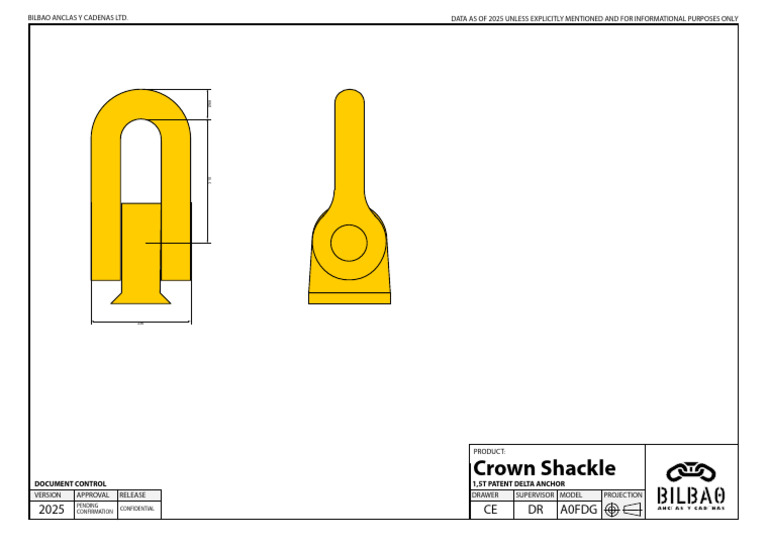 Crown Shackle 1.5T Delta Anchor Specs | PDF