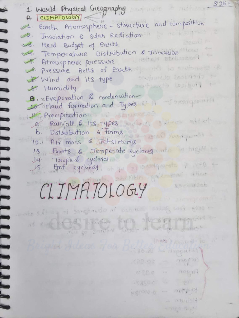 068 ?????? Handwritten Notes Geography Geography Handwritten | PDF