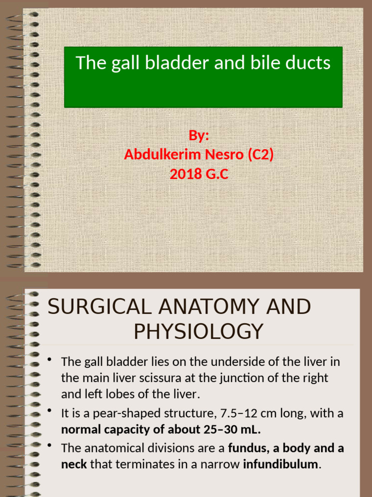 Gallbladder Anatomy and Physiology Guide | PDF | Gallbladder | Bile