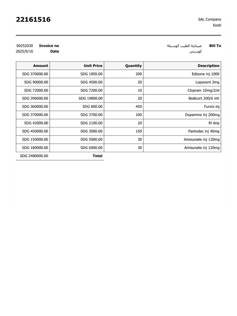 Invoice 00252030 | PDF