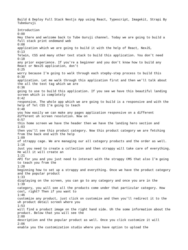 Build & Deploy Full Stack Nextjs App Using React | PDF | Computer File | Databases