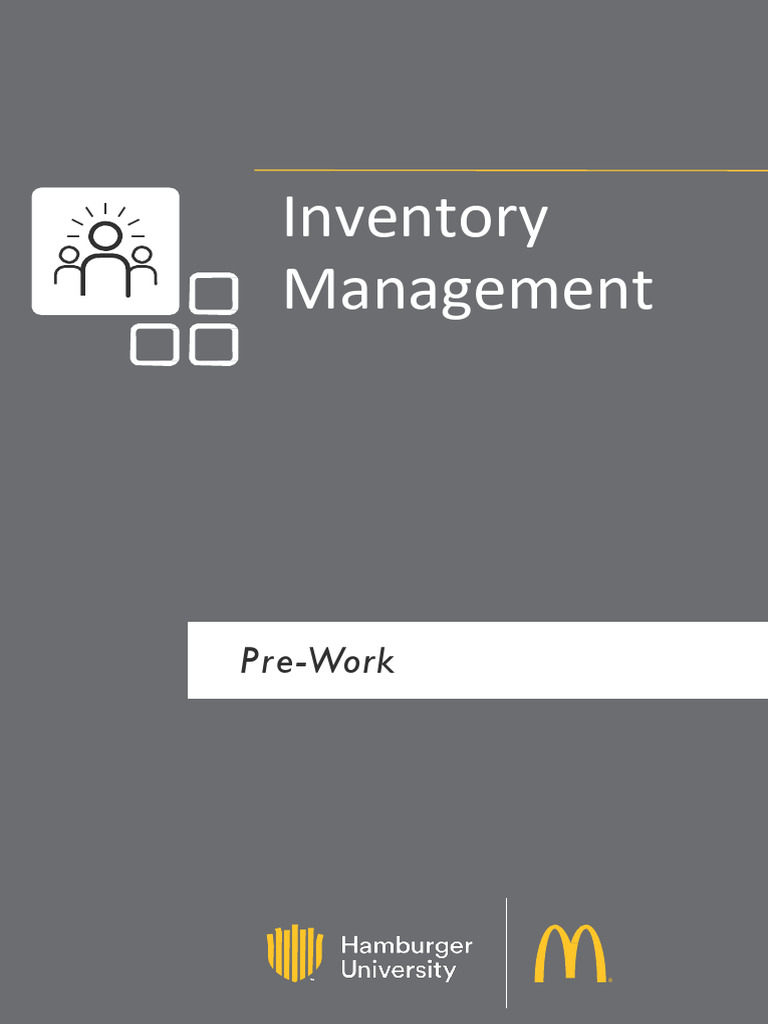 Pre Work - Inventory Management | PDF
