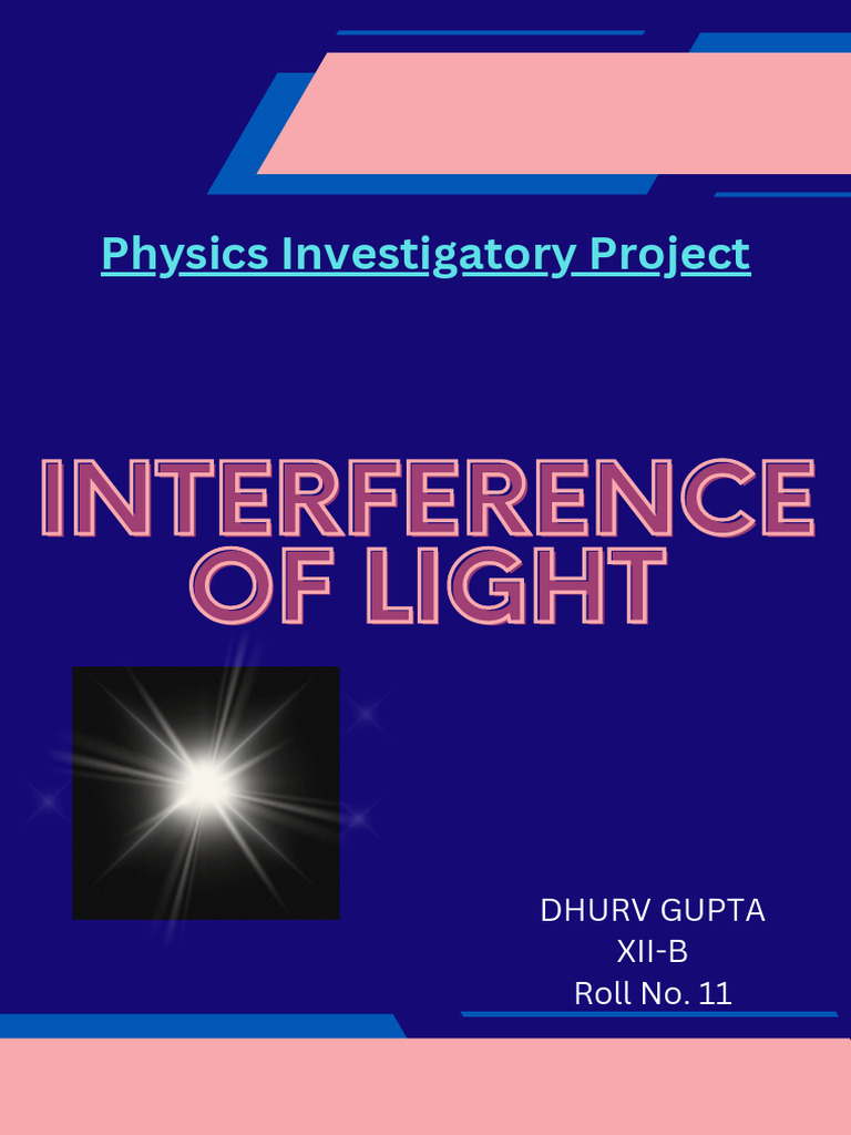 Interference Patterns of Light | PDF | Coherence (Physics) | Physical ...