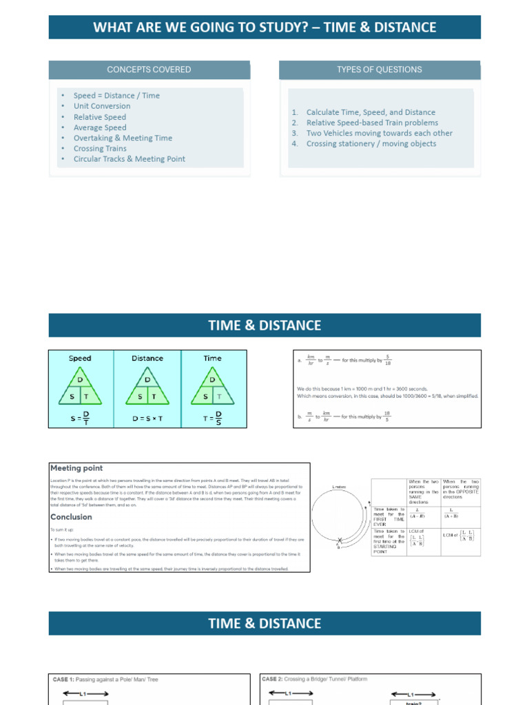 3) Time & Speed | PDF