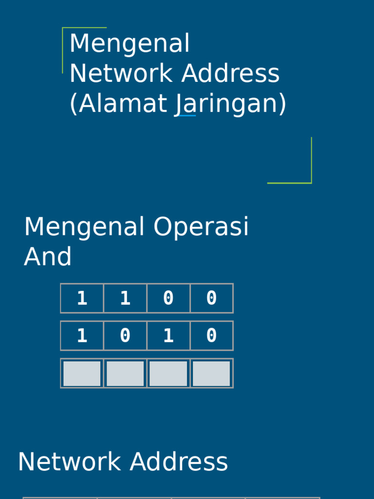 04 Mengenal Network Address | PDF