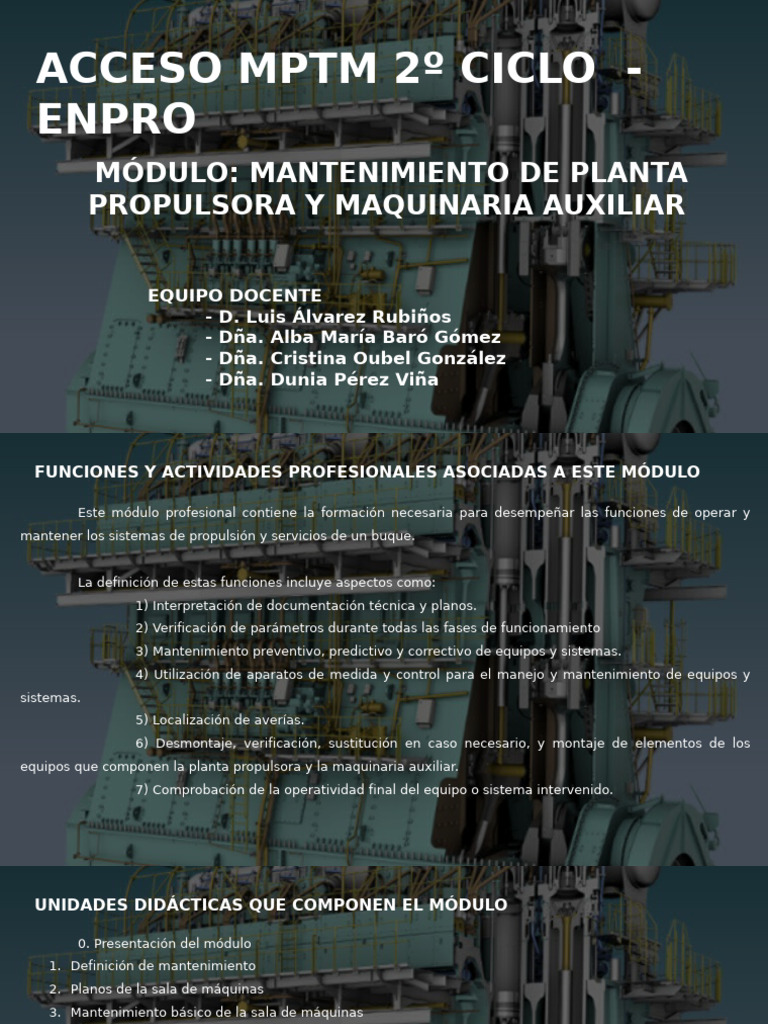 Mantenimiento de Planta Propulsora en Buques | PDF | Motor diesel