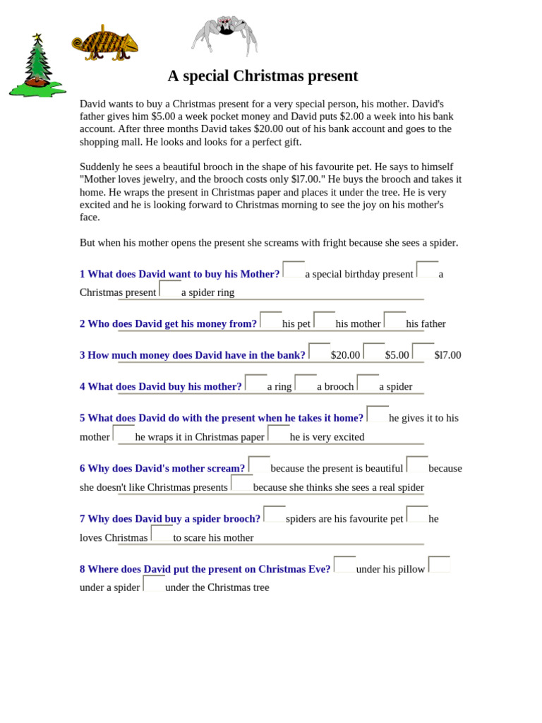 David's Christmas Gift Surprise | PDF