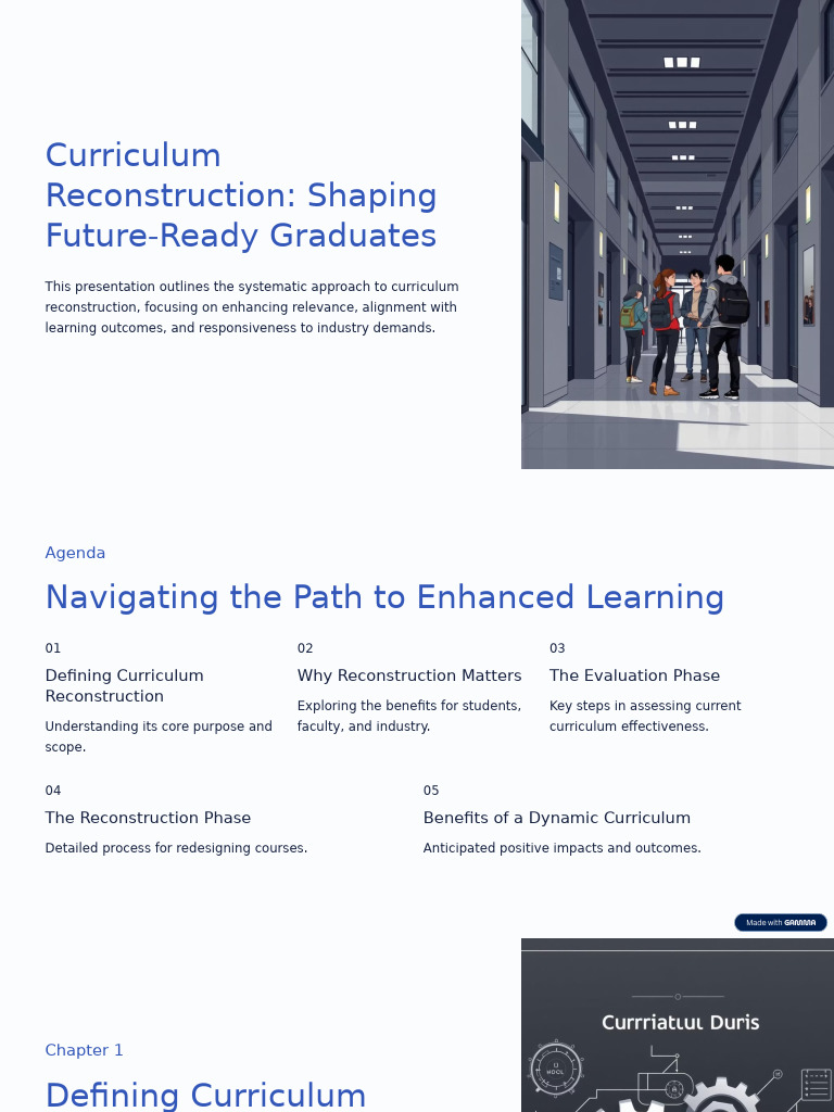 Curriculum Reconstruction Shaping Future Ready Graduates | PDF ...
