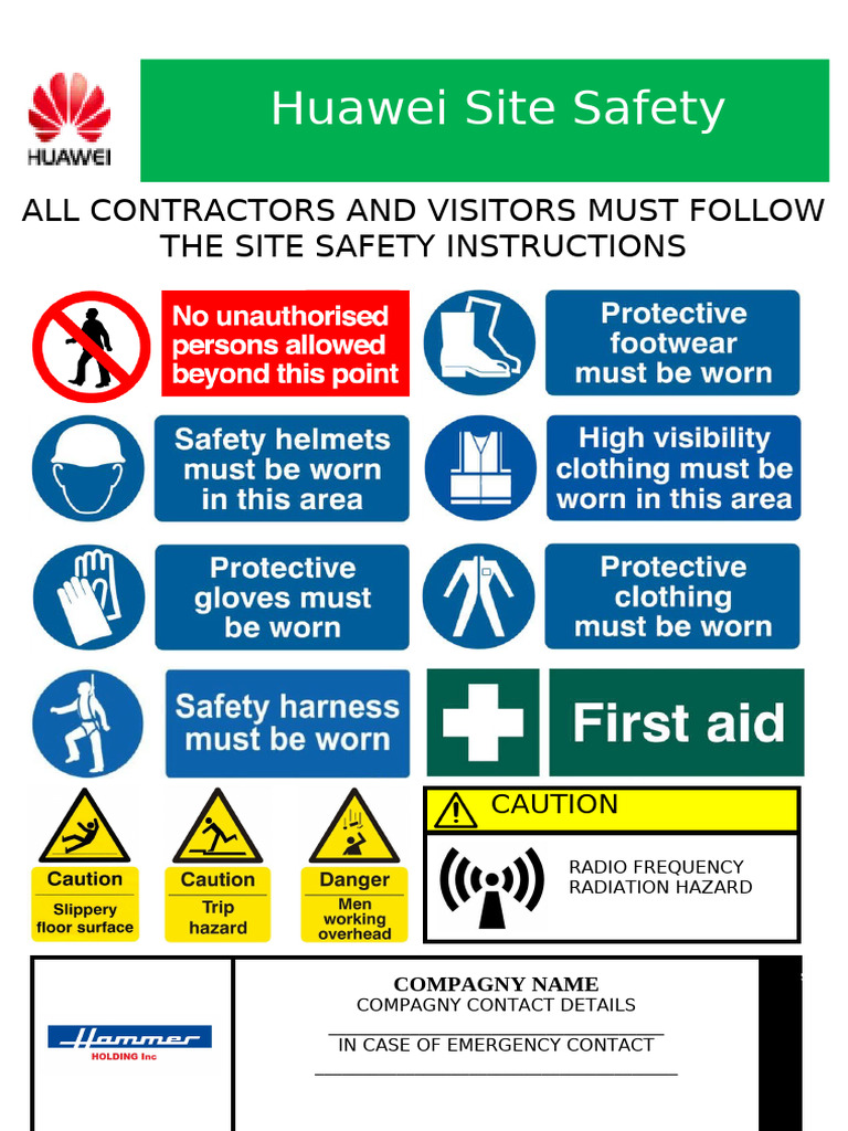 Huawei Site Safety | PDF