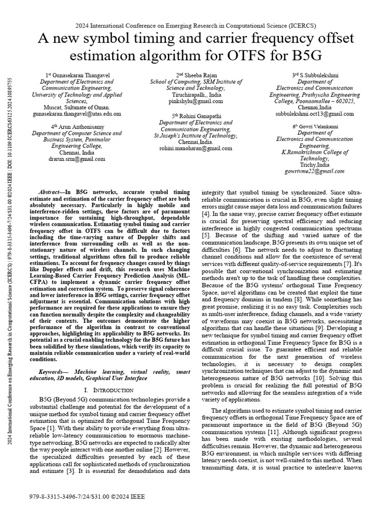 A_new_symbol_timing_and_carrier_frequency_offset_estimation_algorithm_for_OTFS_for_B5G | PDF ...