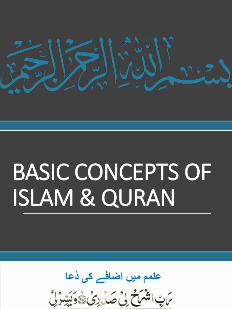 Basic Concepts of Islam and Quran | PDF | Prophets And Messengers In ...