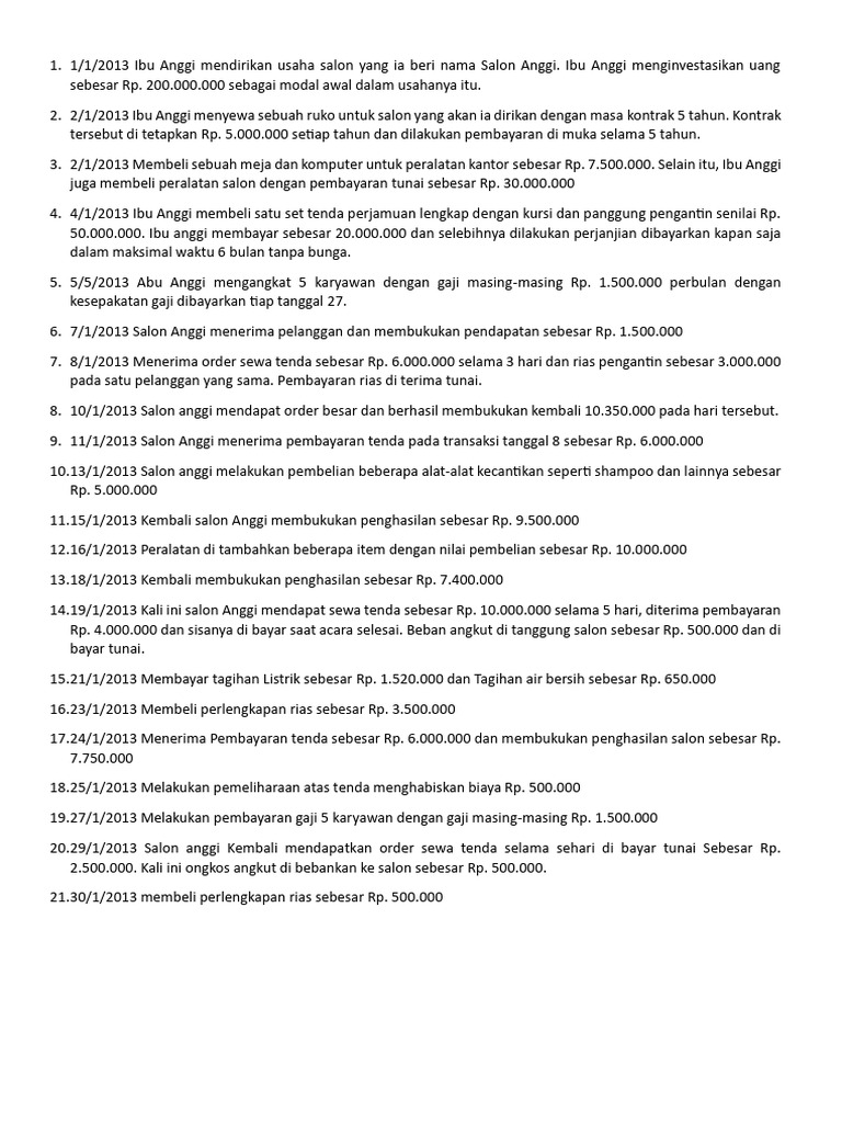 Soal Akuntansi PDA | PDF