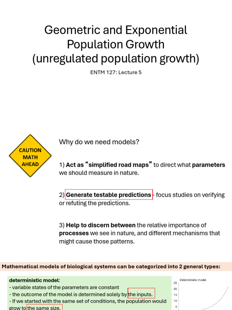 Population Growth Models Explained | PDF | Bias Of An Estimator ...