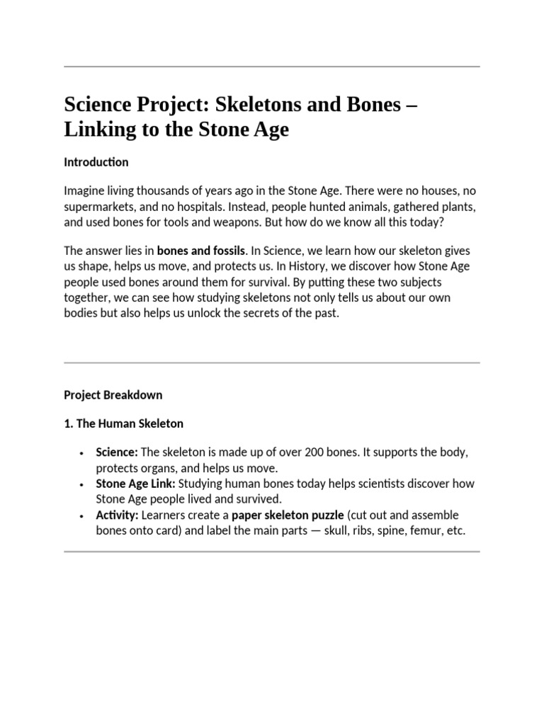 Year 4 Science Project 2 | PDF